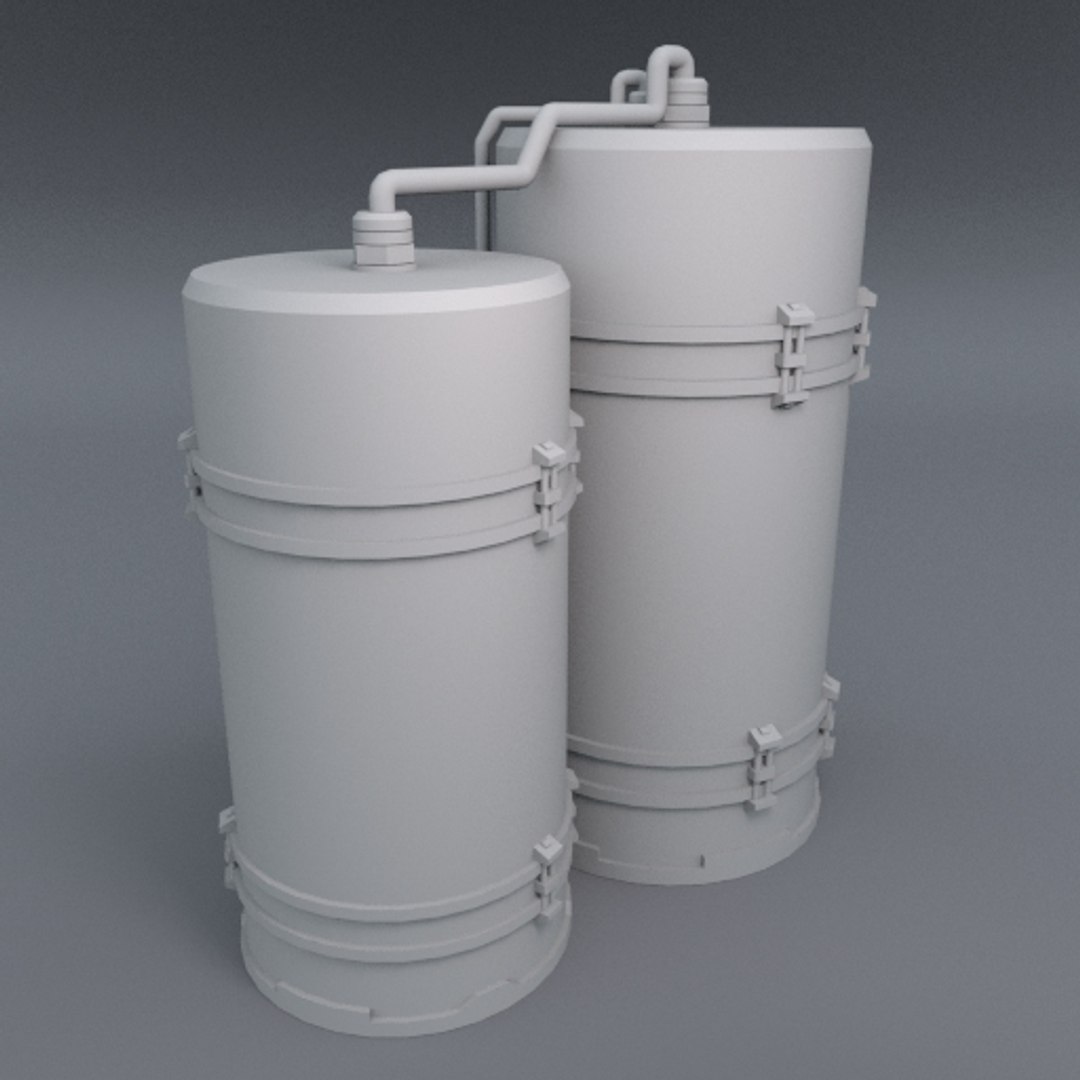 liquid tanks 3d model
