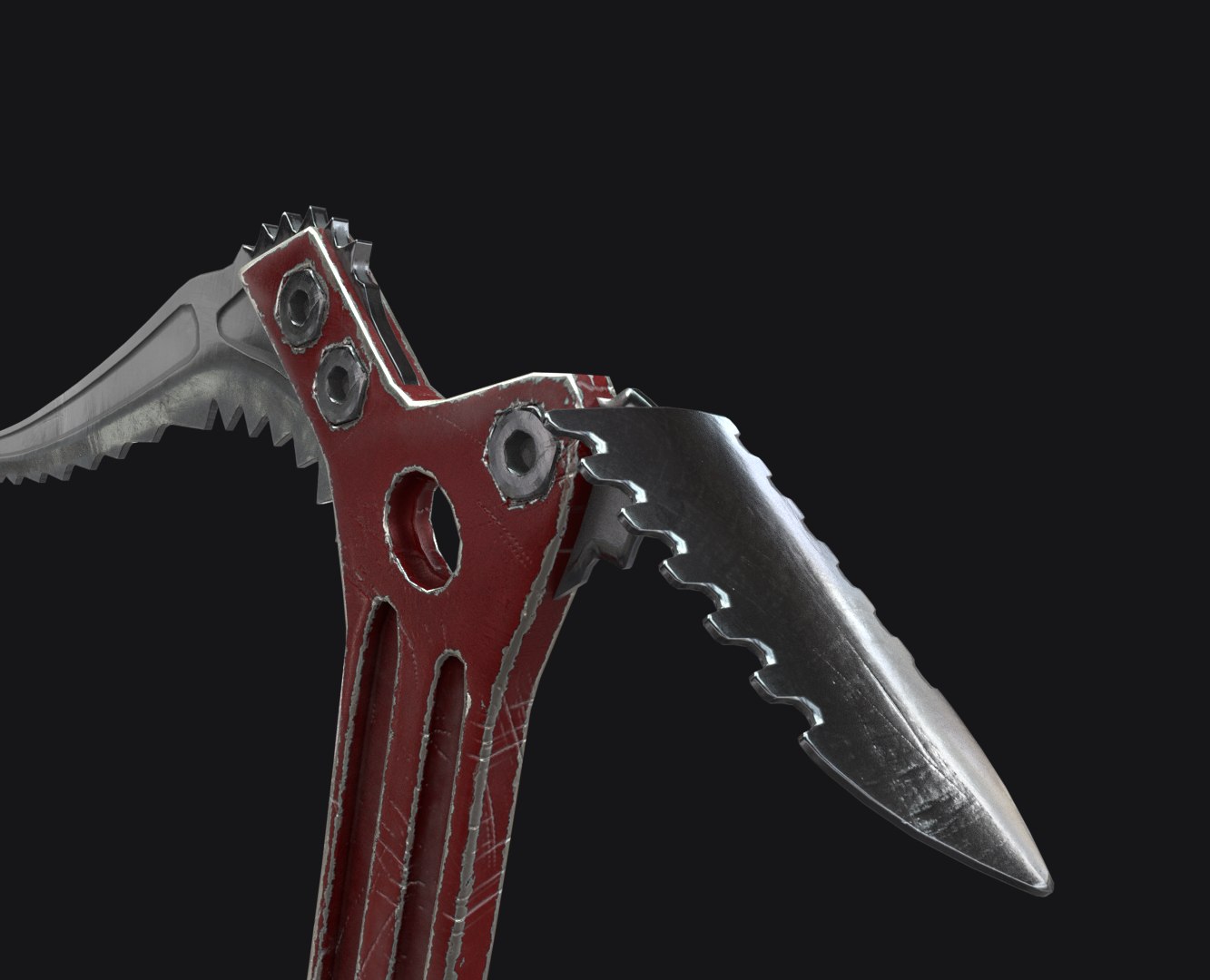 3D Ice Climbing Axe Low-poly - TurboSquid 1234211