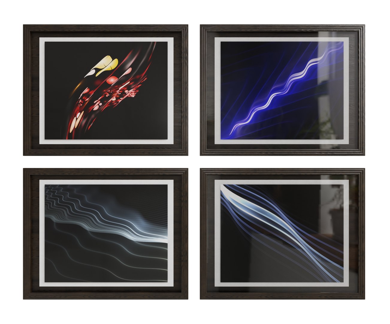 3D Fractal Art Picture Frames Low-poly 3D Model - TurboSquid 2121045