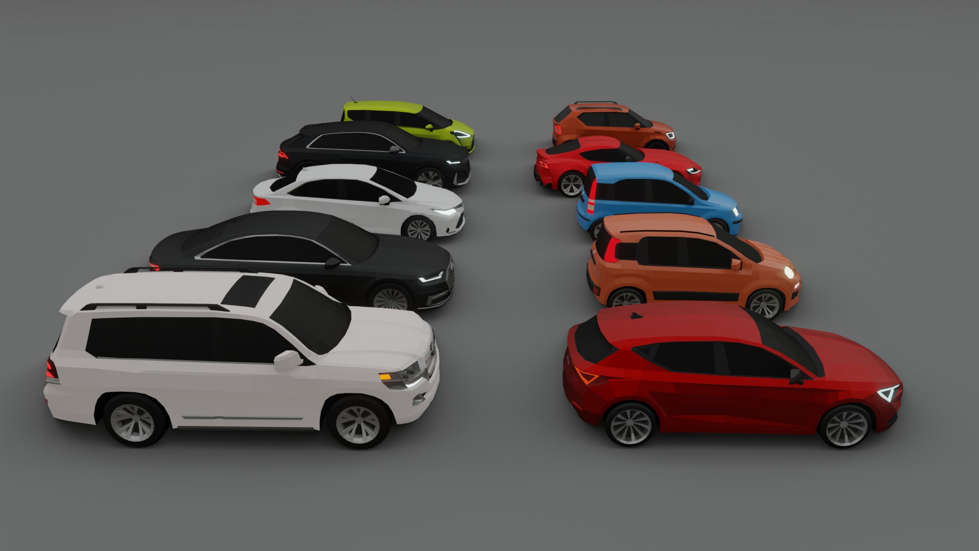 10 Cars 3D Model - TurboSquid 1705226