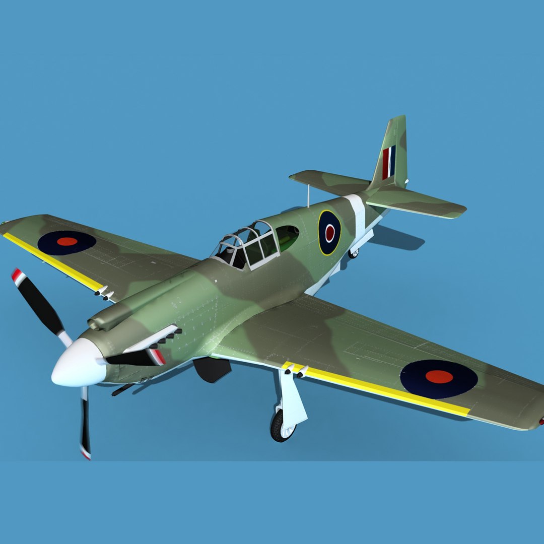 3D North American A-36A Apache V14 RAF - TurboSquid 1921993