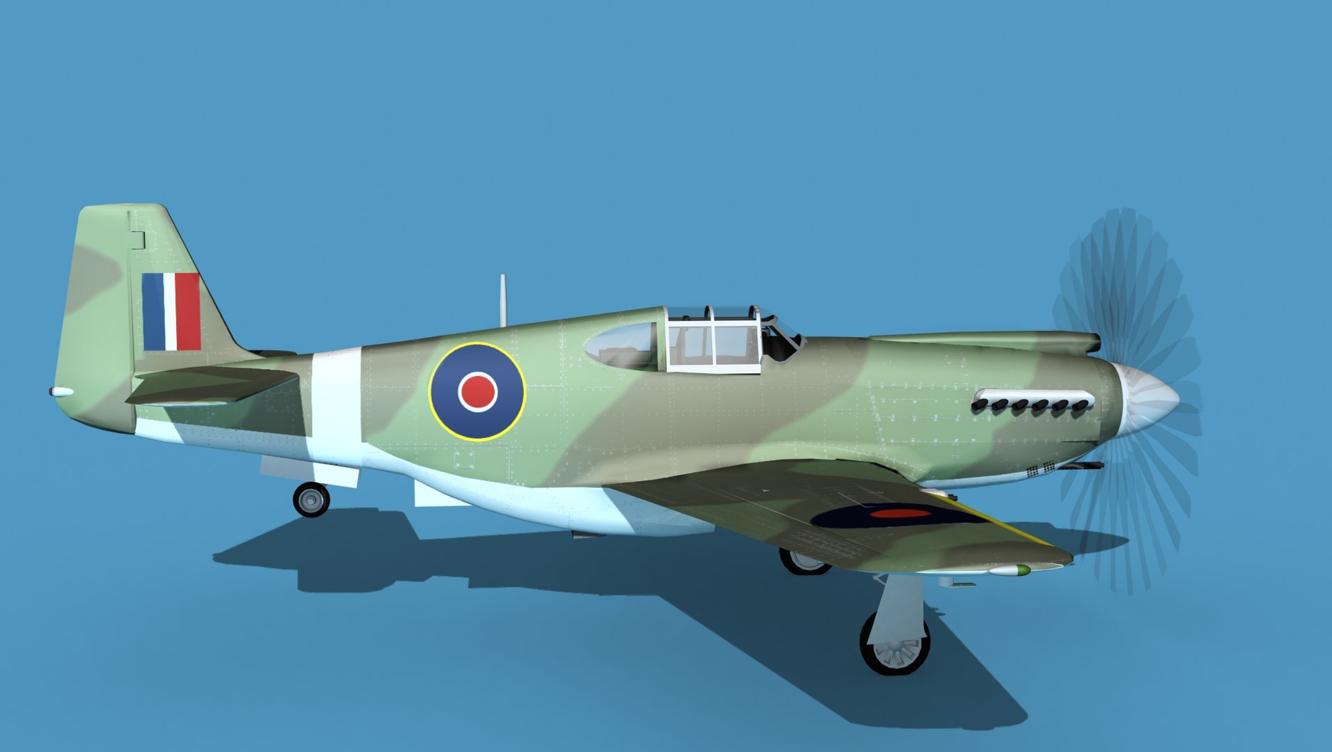 3D North American A-36A Apache V14 RAF - TurboSquid 1921993