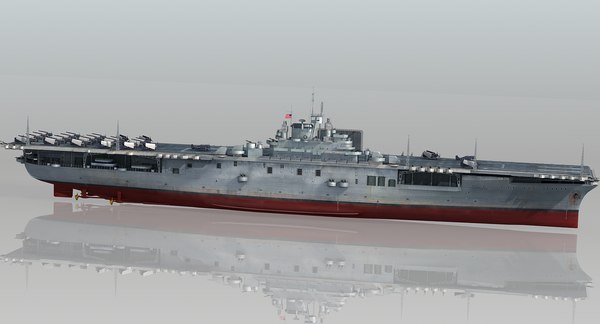 3D uss intrepid cv-11 cv model - TurboSquid 1412371