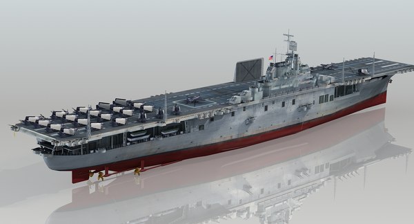 3D uss intrepid cv-11 cv model - TurboSquid 1412371