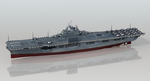 3D uss intrepid cv-11 cv model - TurboSquid 1412371