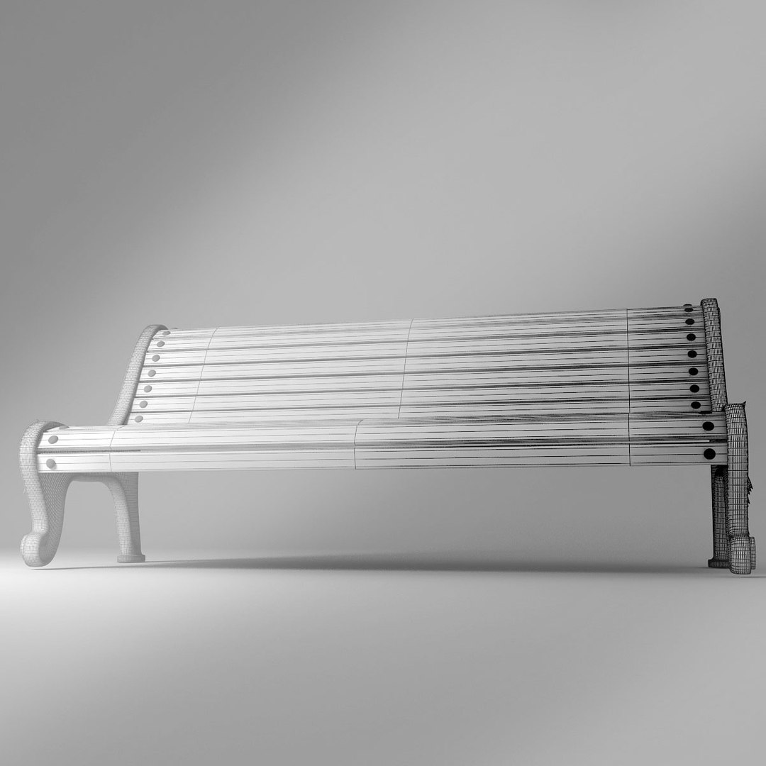 3d model bench