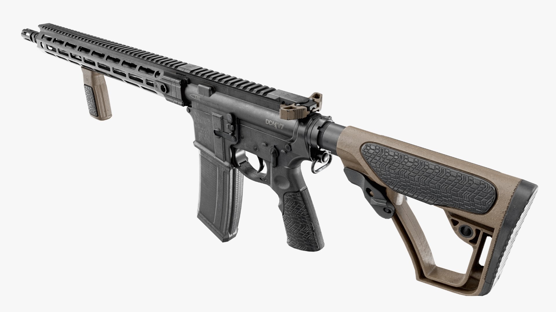 3D Daniel Defense DDM4 Assault Rifle Model - TurboSquid 2198992