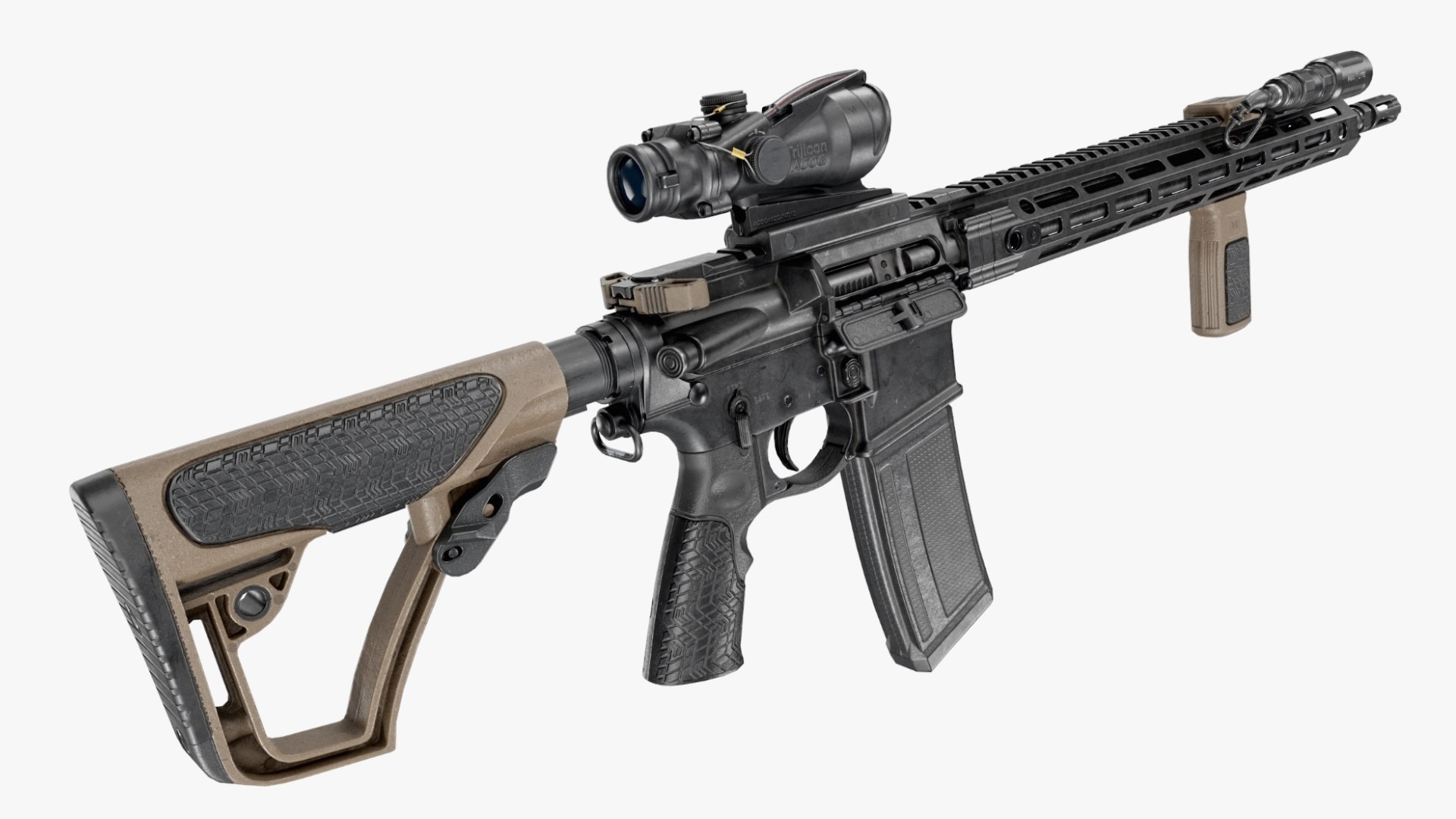 3D Daniel Defense DDM4 Assault Rifle Model - TurboSquid 2198992