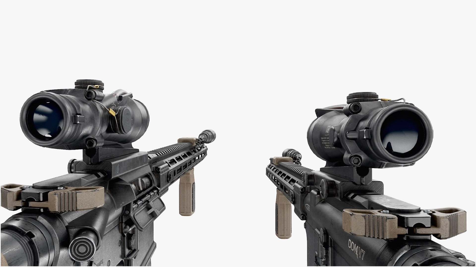 3D Daniel Defense DDM4 Assault Rifle Model - TurboSquid 2198992