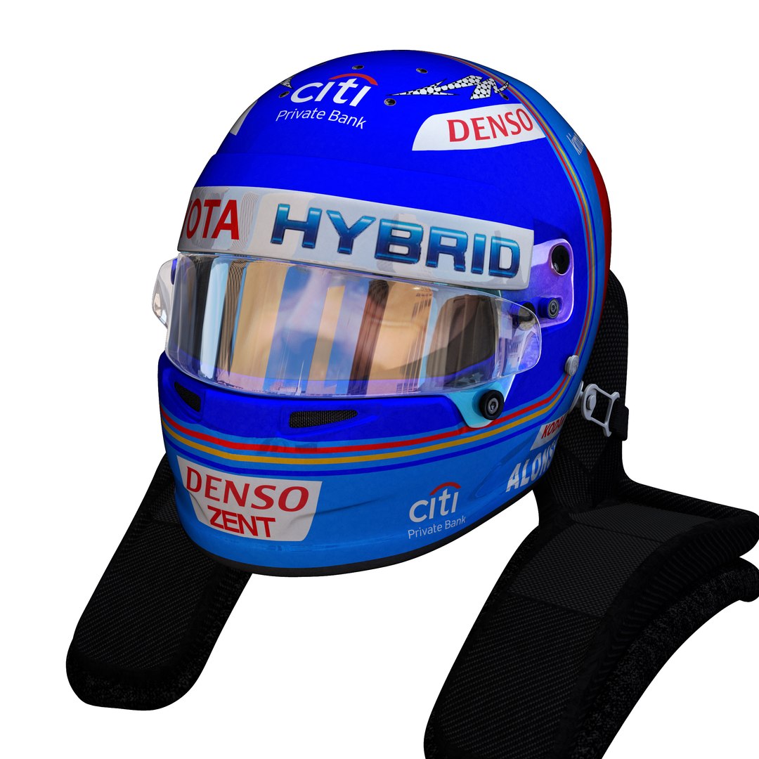 Alonso Wec Helmet 3D Model - TurboSquid 1293736