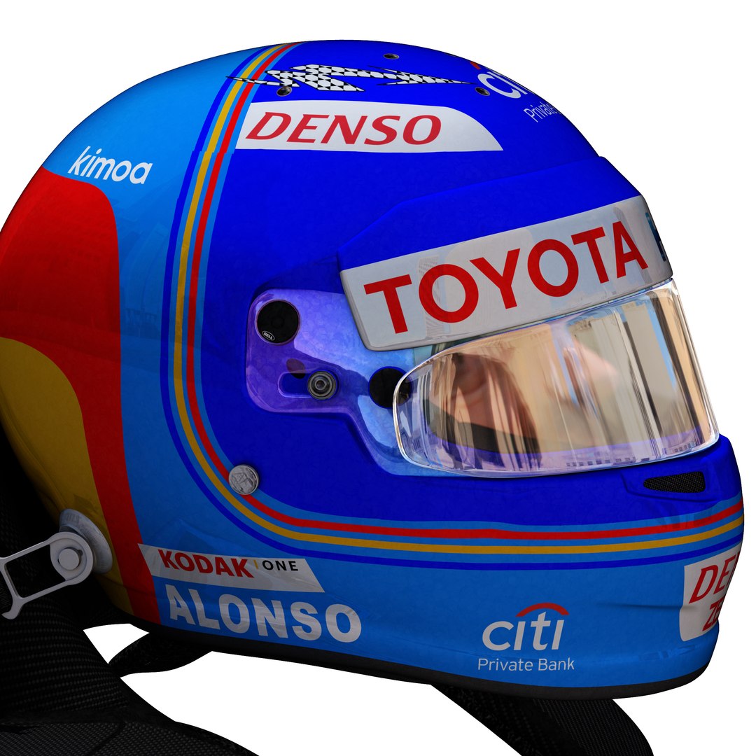 Alonso Wec Helmet 3D Model - TurboSquid 1293736