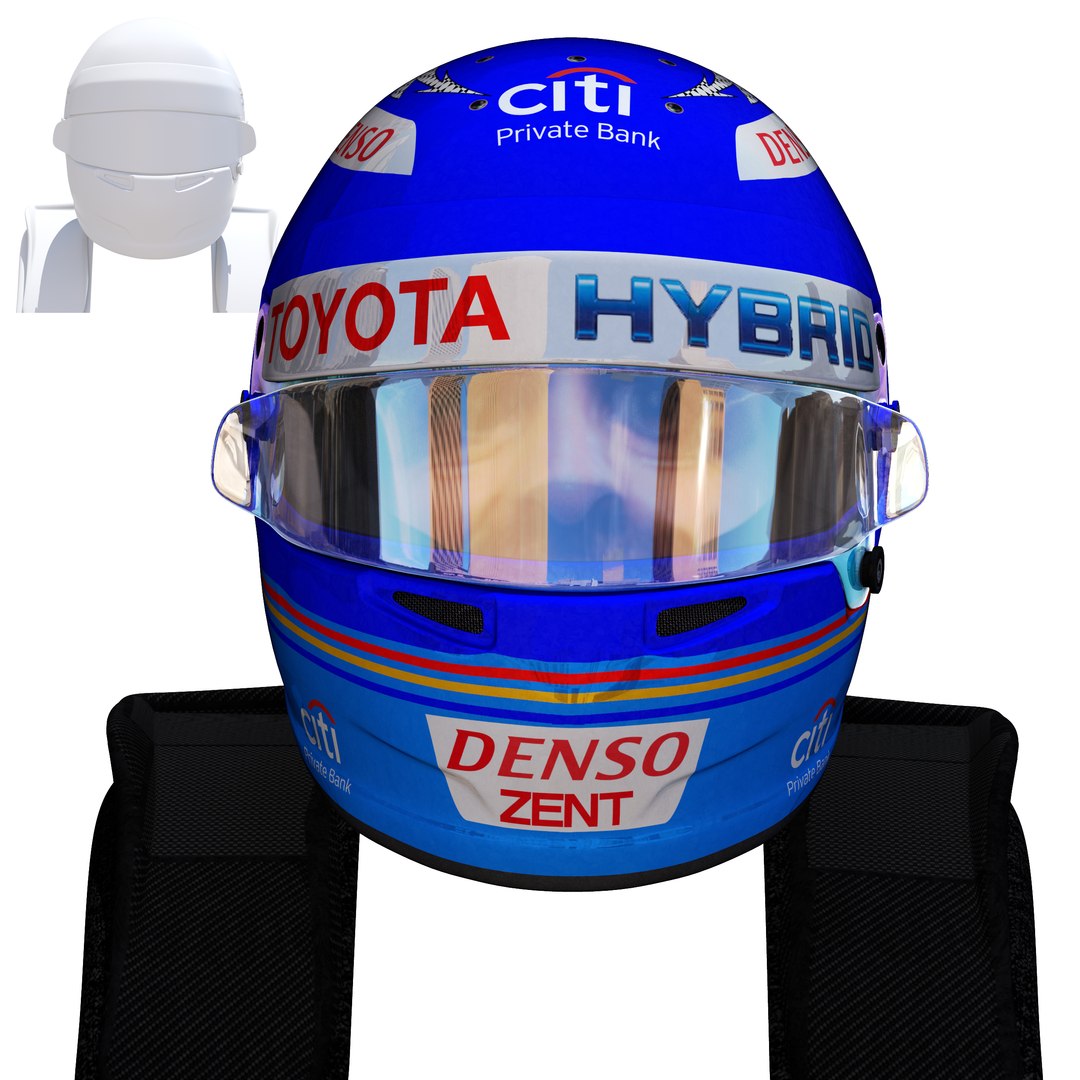 Alonso Wec Helmet 3D Model - TurboSquid 1293736