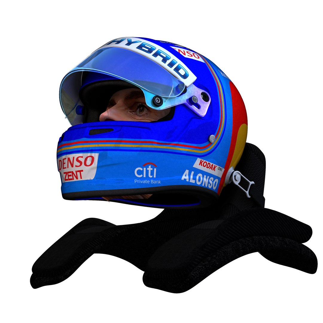 Alonso Wec Helmet 3D Model - TurboSquid 1293736
