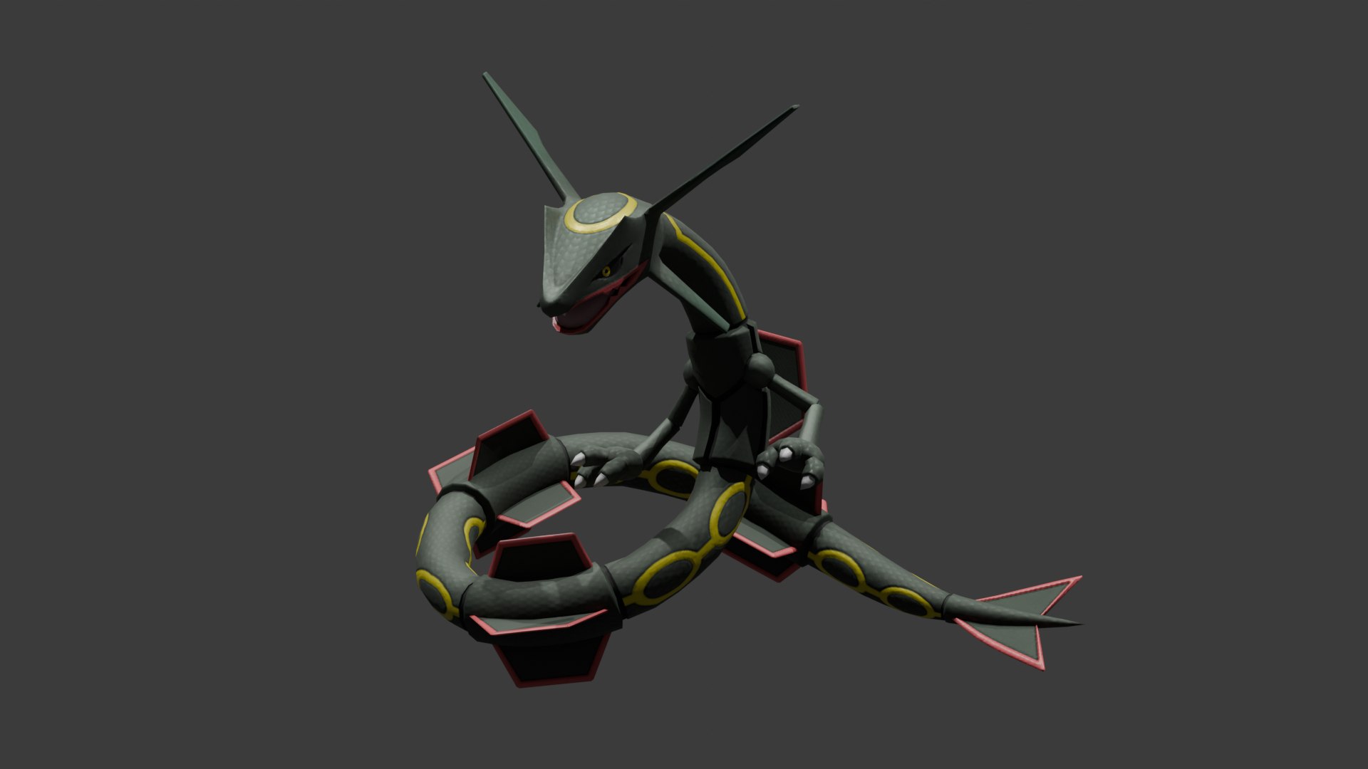 3D RayquazaAnimated - TurboSquid 2351395