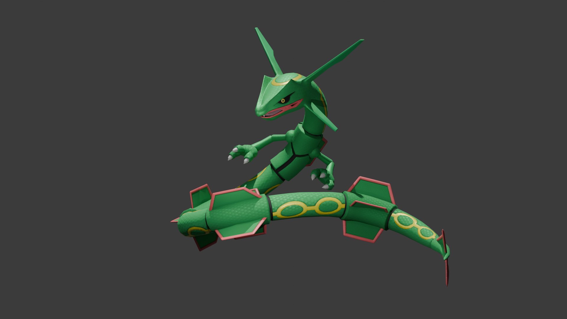 3D RayquazaAnimated - TurboSquid 2351395