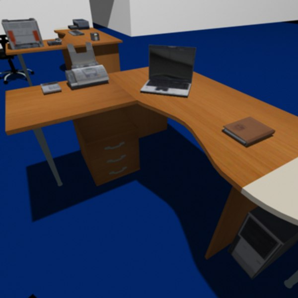office desk 3d model