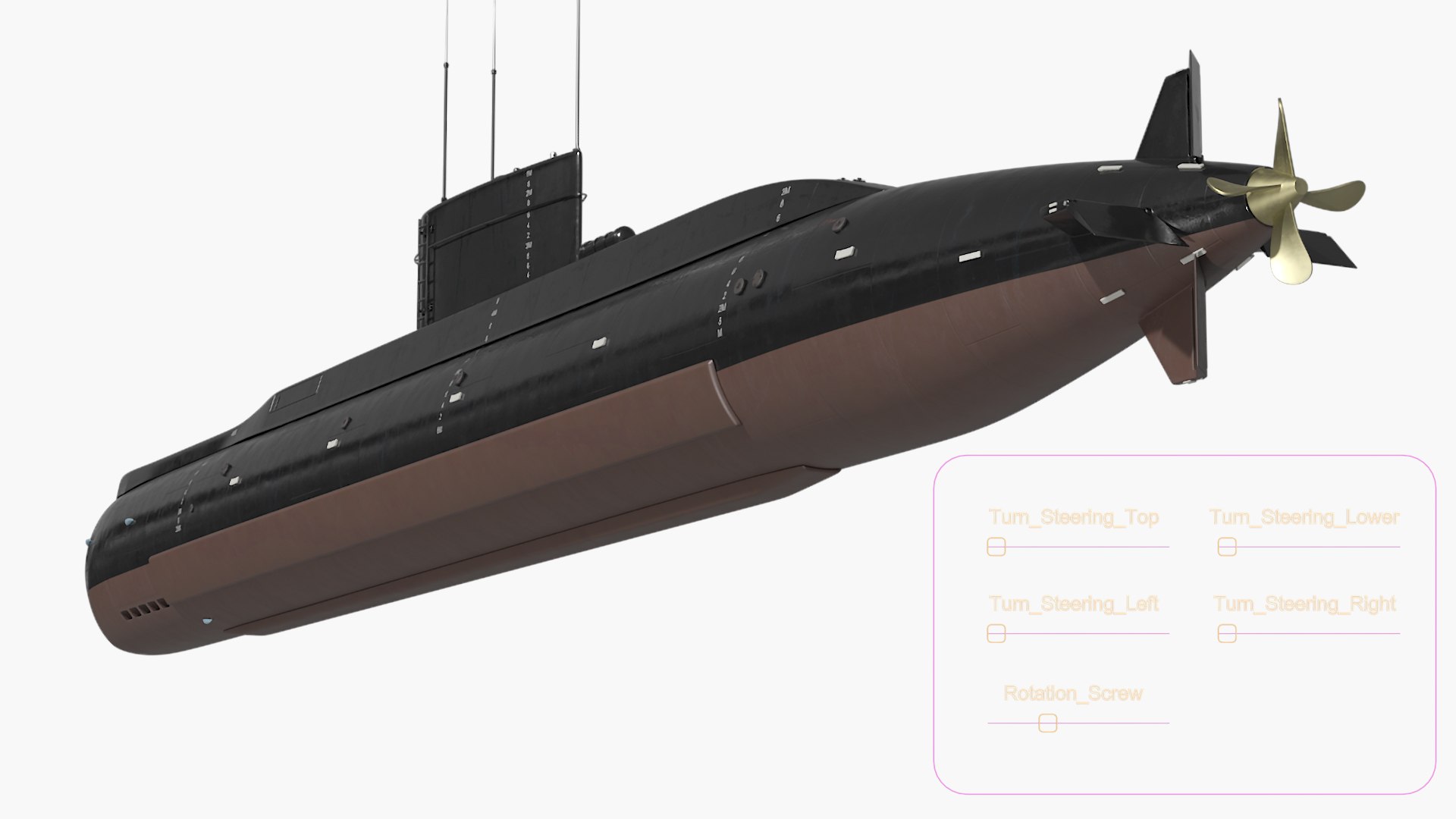 Iranian Fateh Semi Heavy Submarine Rigged 3D - TurboSquid 2302334