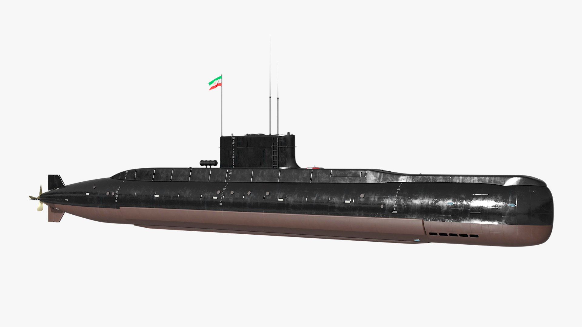 Iranian Fateh Semi Heavy Submarine Rigged 3D - TurboSquid 2302334