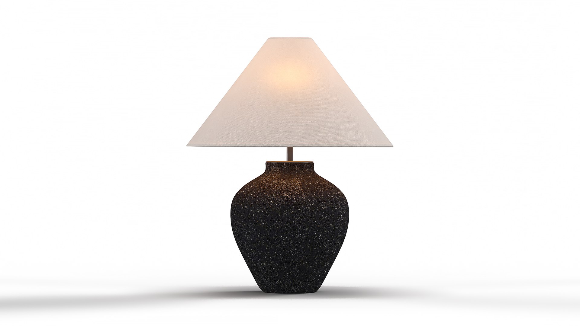 Corfu Black Table Lamp Taper Shade 3D - TurboSquid 2440209