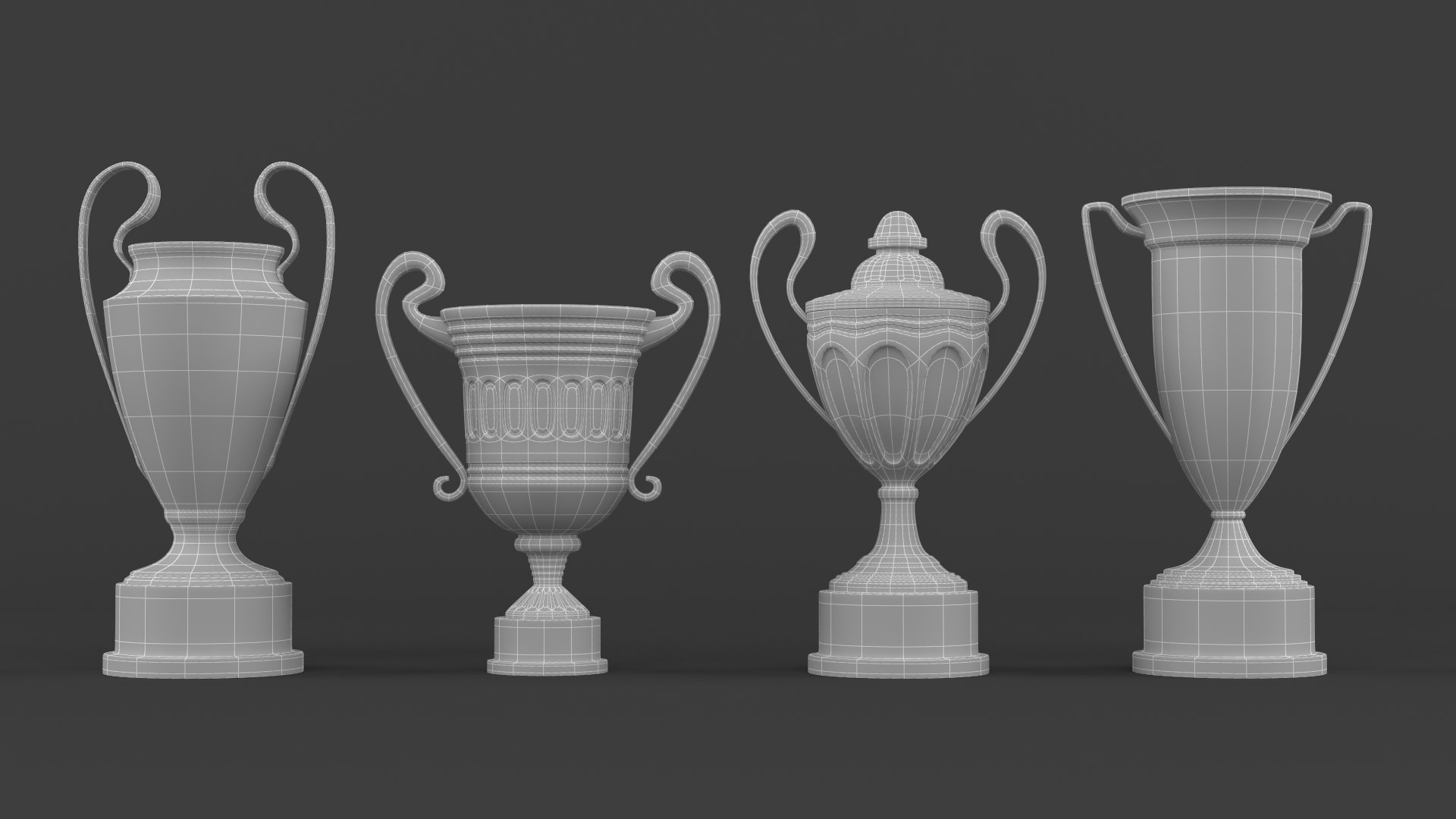 3D Trophy Cup Collection model - TurboSquid 2127401