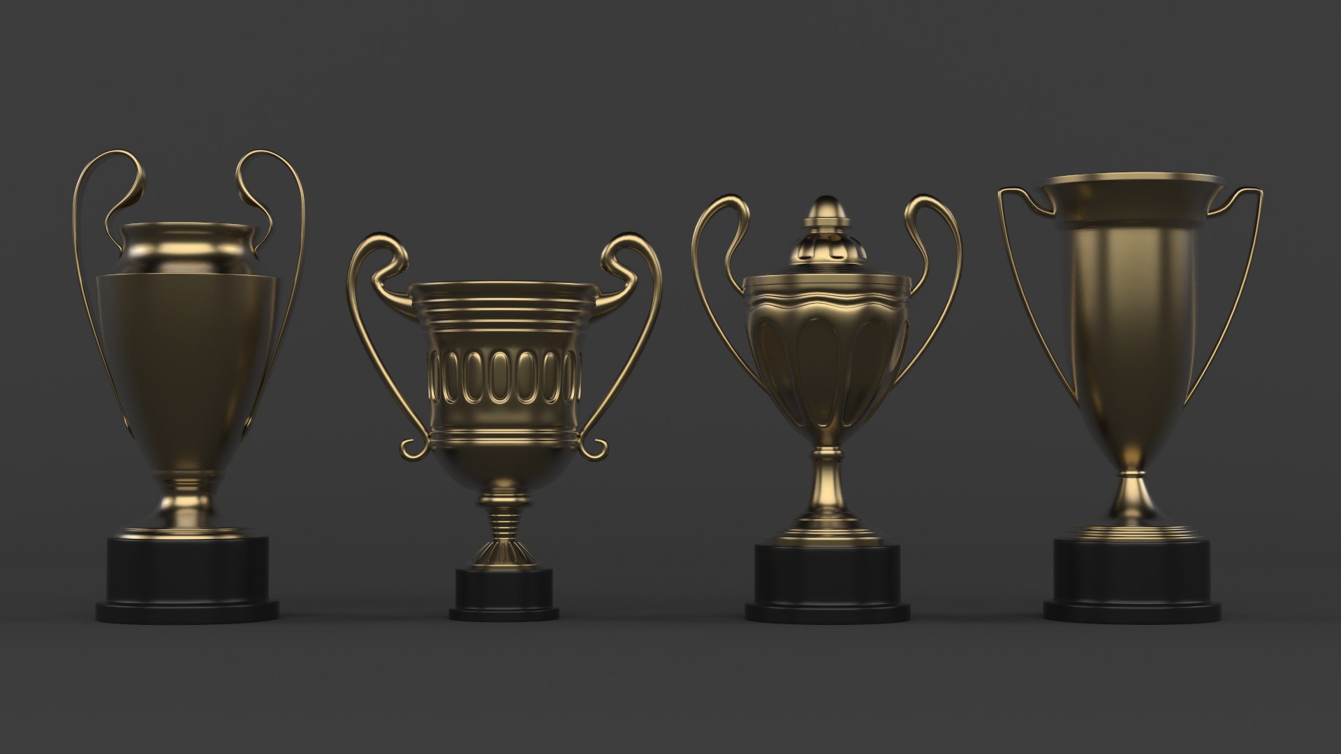 3D Trophy Cup Collection model - TurboSquid 2127401