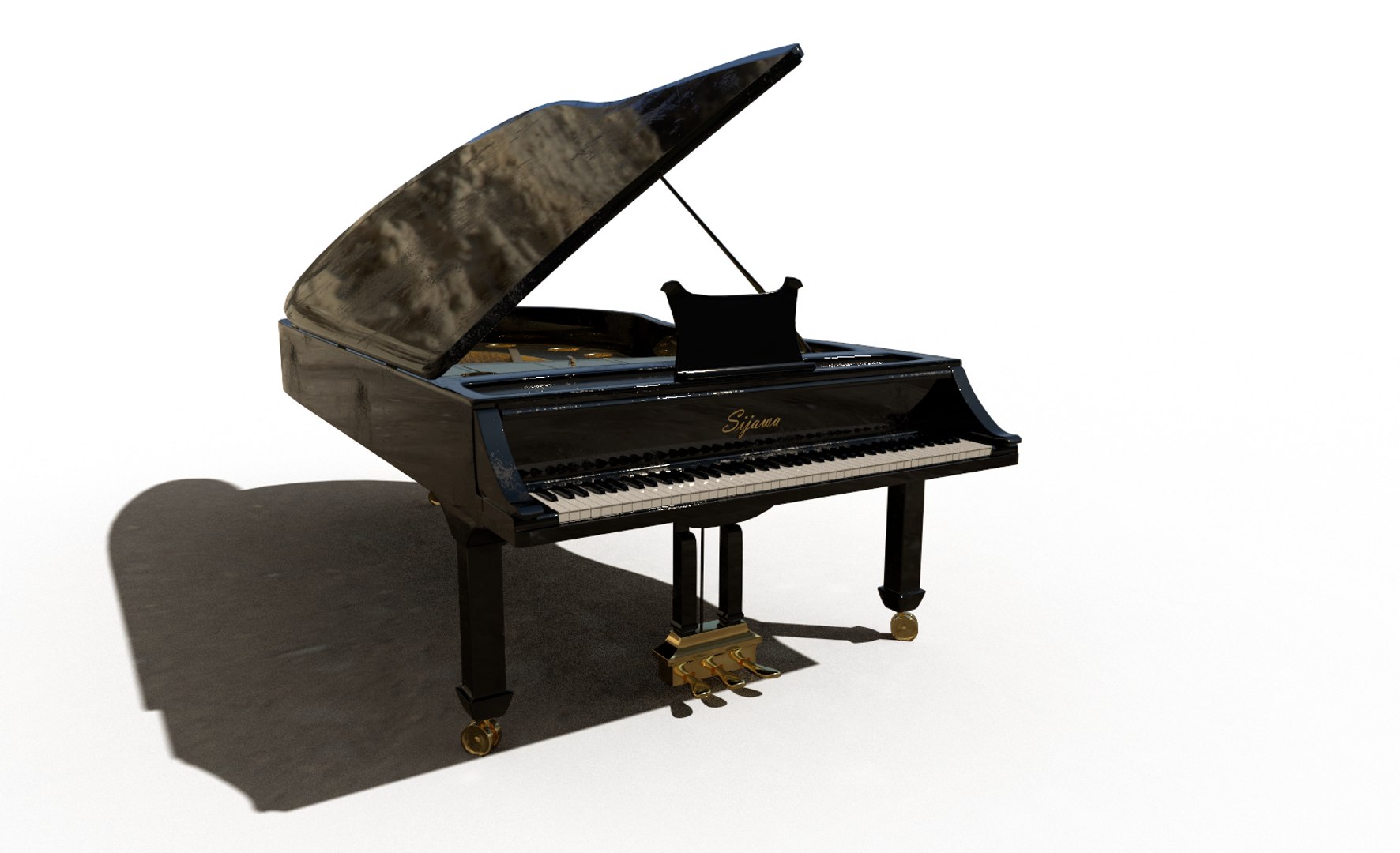 Grand Piano 3D Model - TurboSquid 1388180