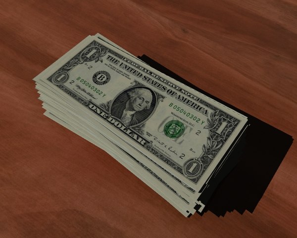 free dollar bill 3d model