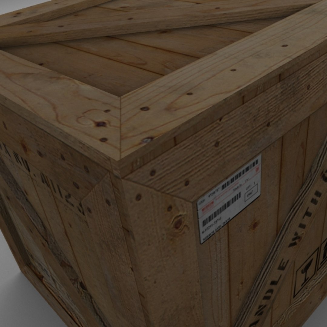 3d Model Wood Carton