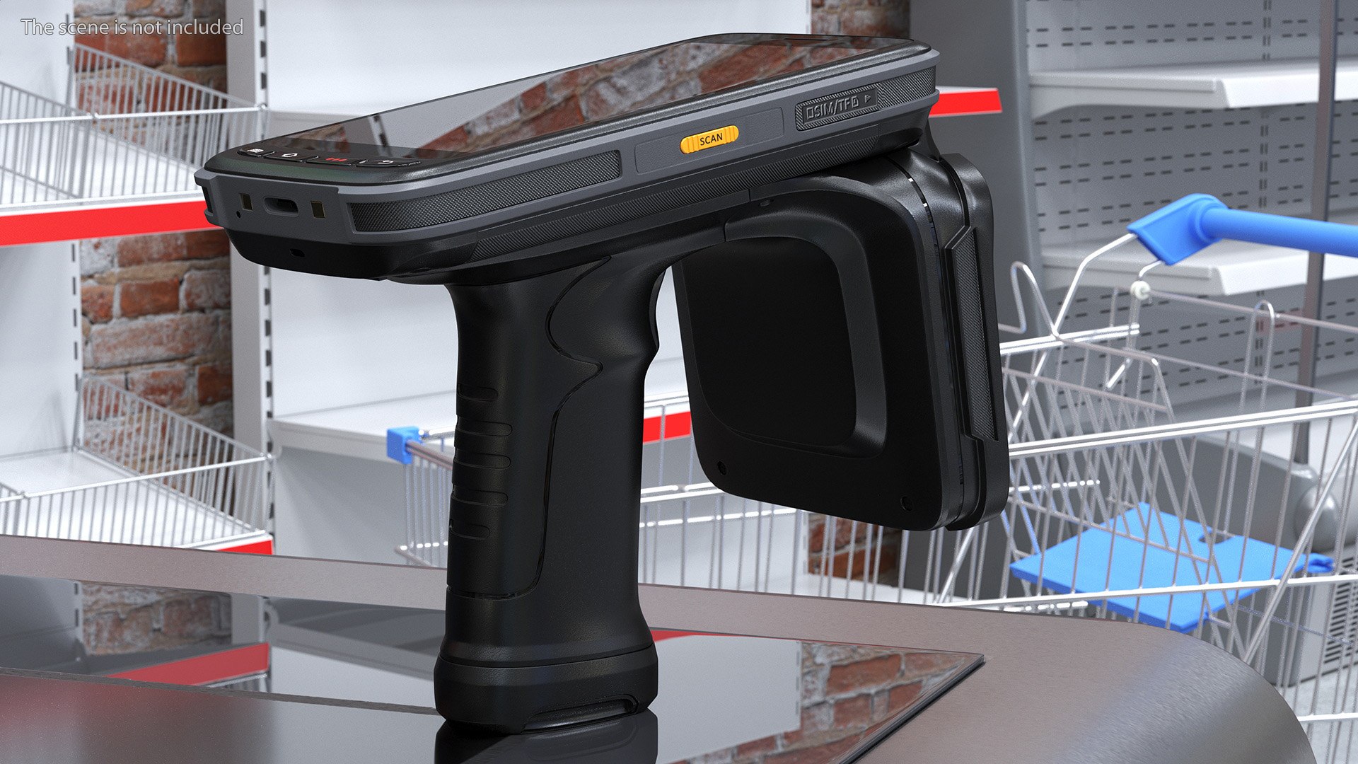 Chainway Wireless Barcode Reader 3D Model - TurboSquid 2058160