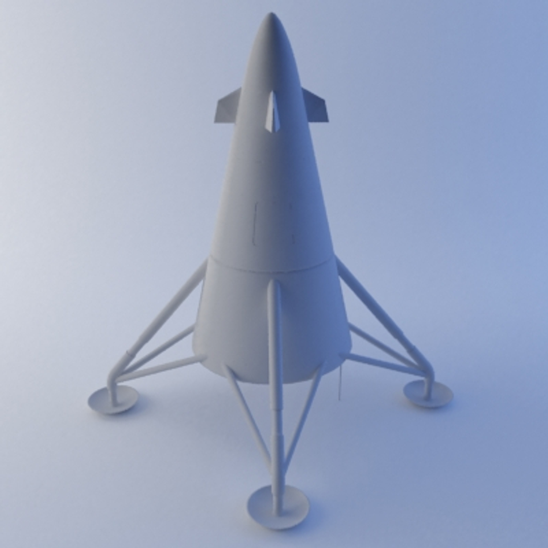 3d model lunar lander