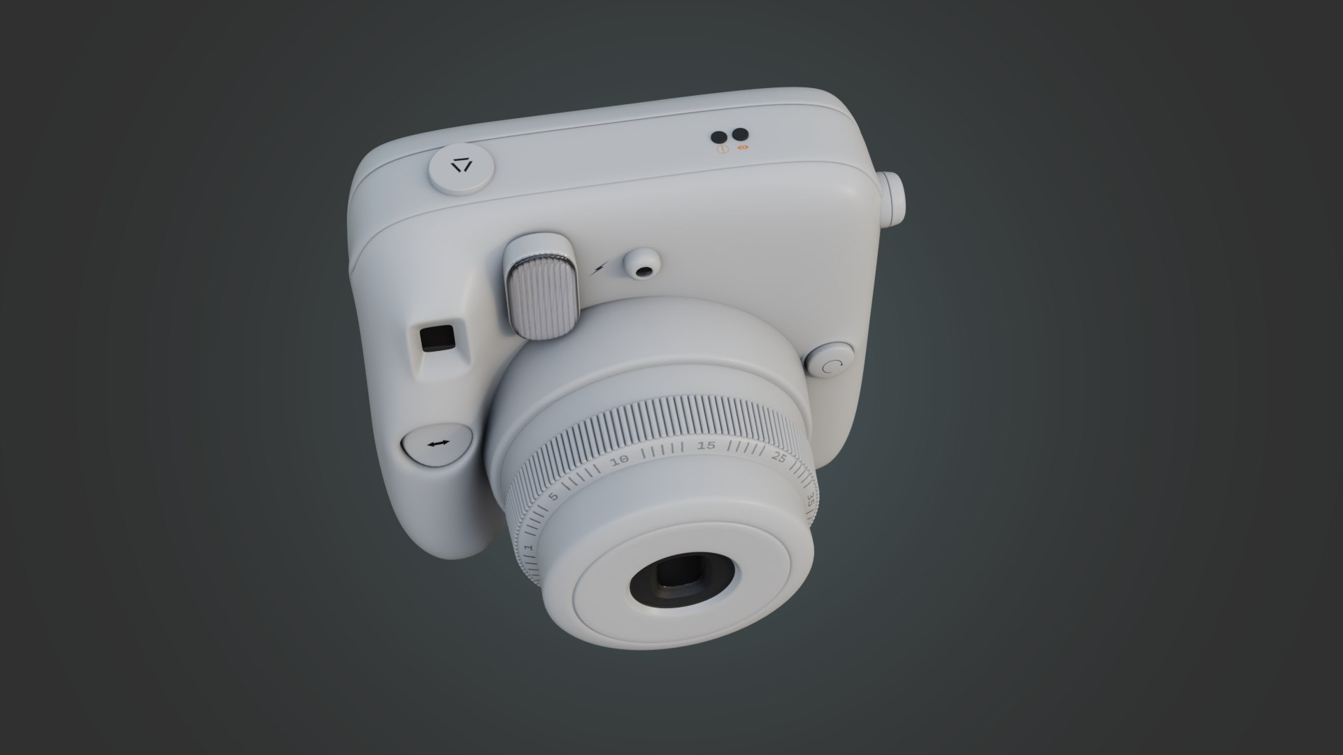 3D Model Matte White Instant Camera - TurboSquid 2289880