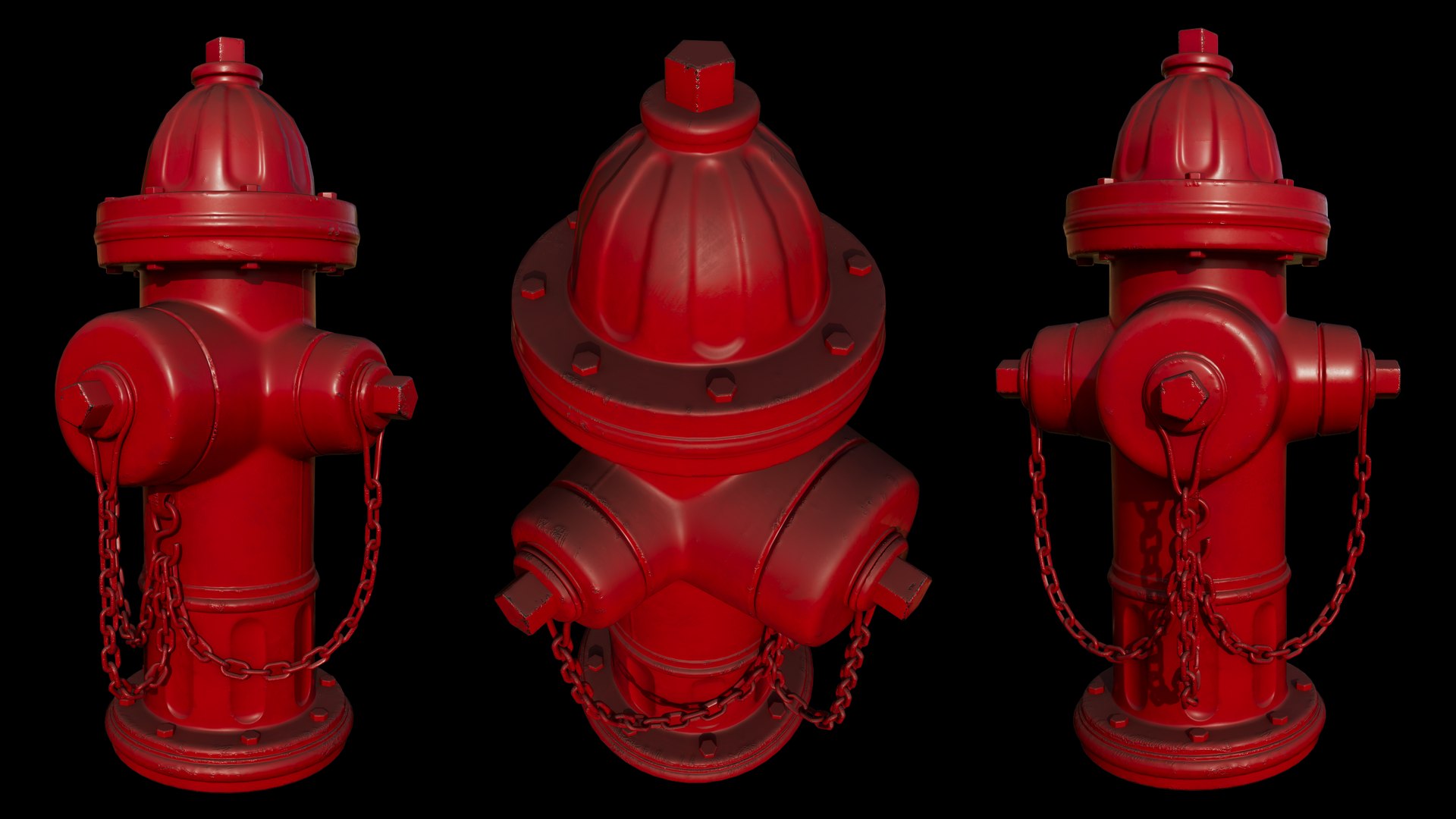 Fire Hydrant Game Ready 3D Model - TurboSquid 2387925