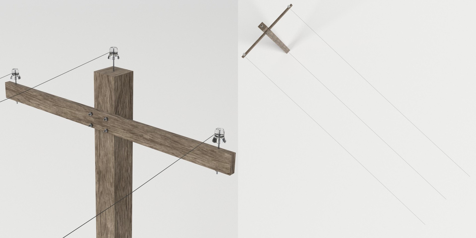 Telephone Pole 3D Model - TurboSquid 1378109