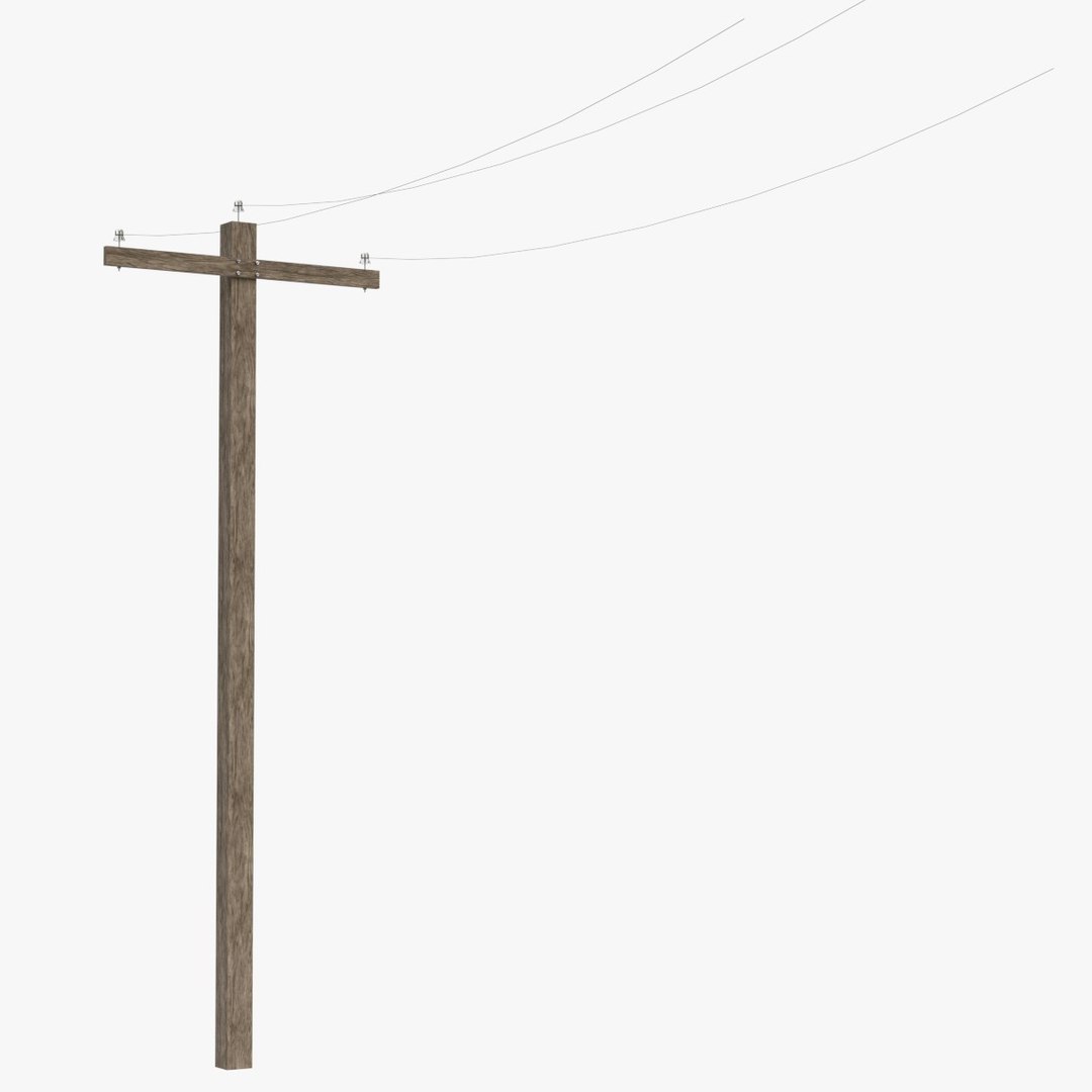 Telephone pole 3D model - TurboSquid 1378109