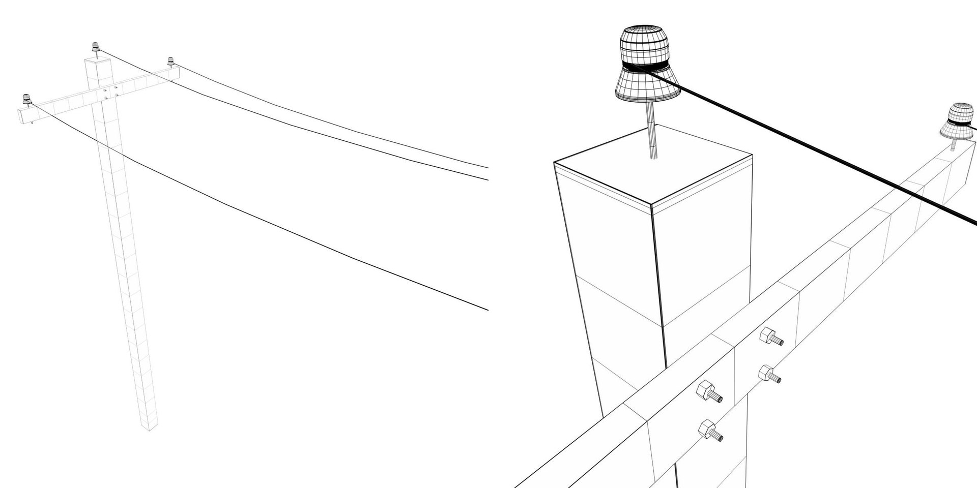 Telephone Pole 3D Model - TurboSquid 1378109