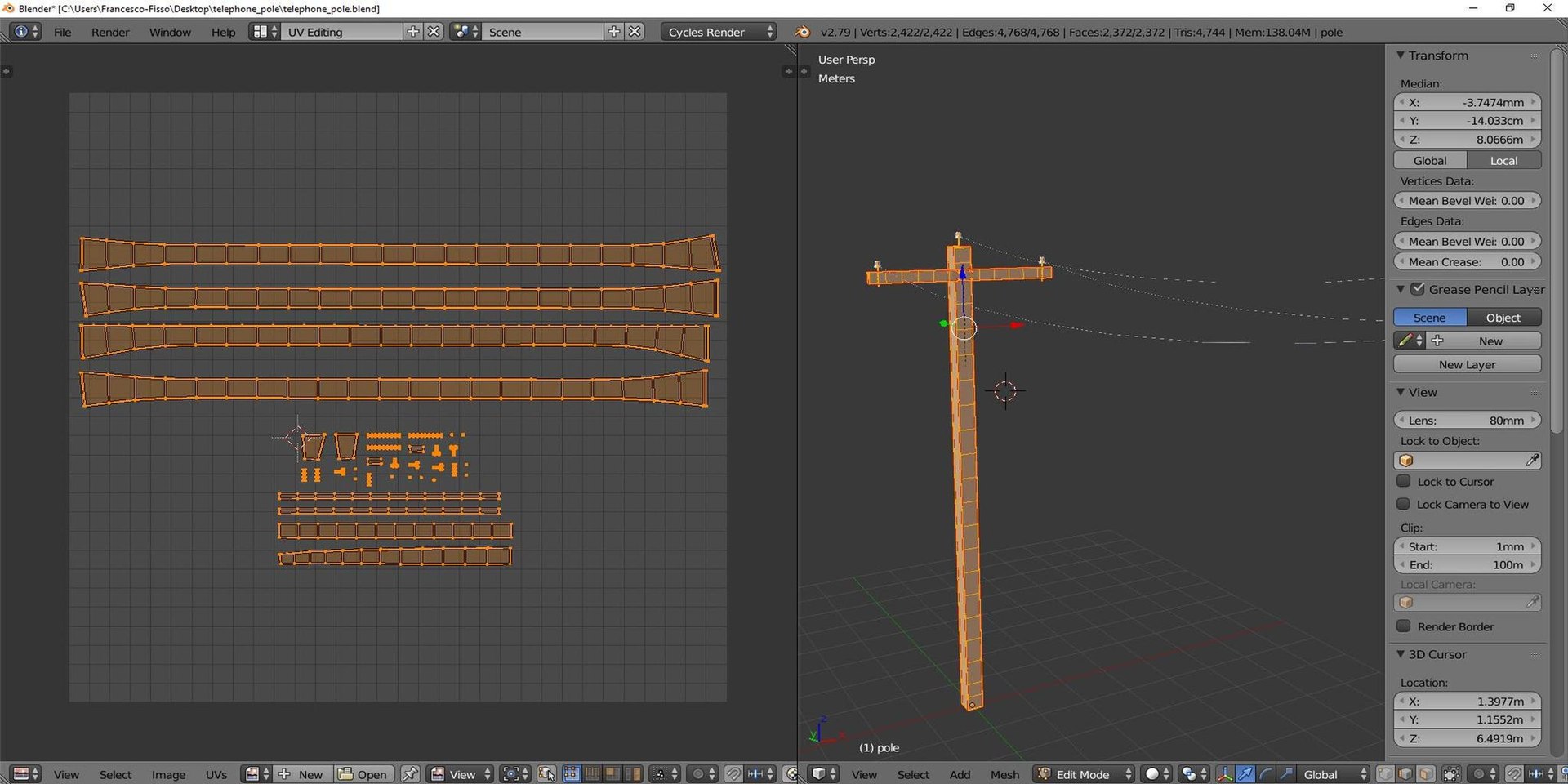 Telephone Pole 3D Model - TurboSquid 1378109