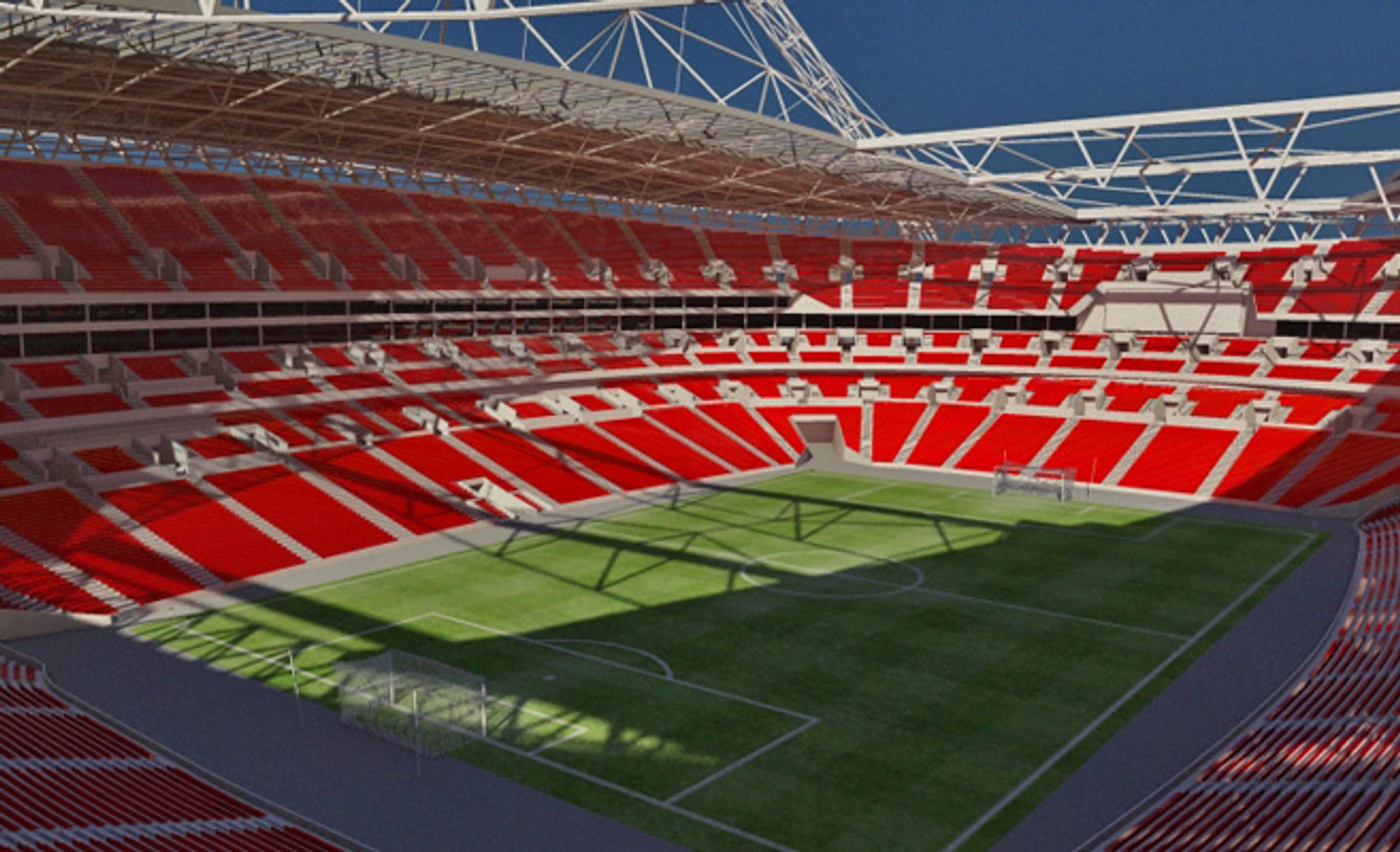 3d model architectural london stadium build