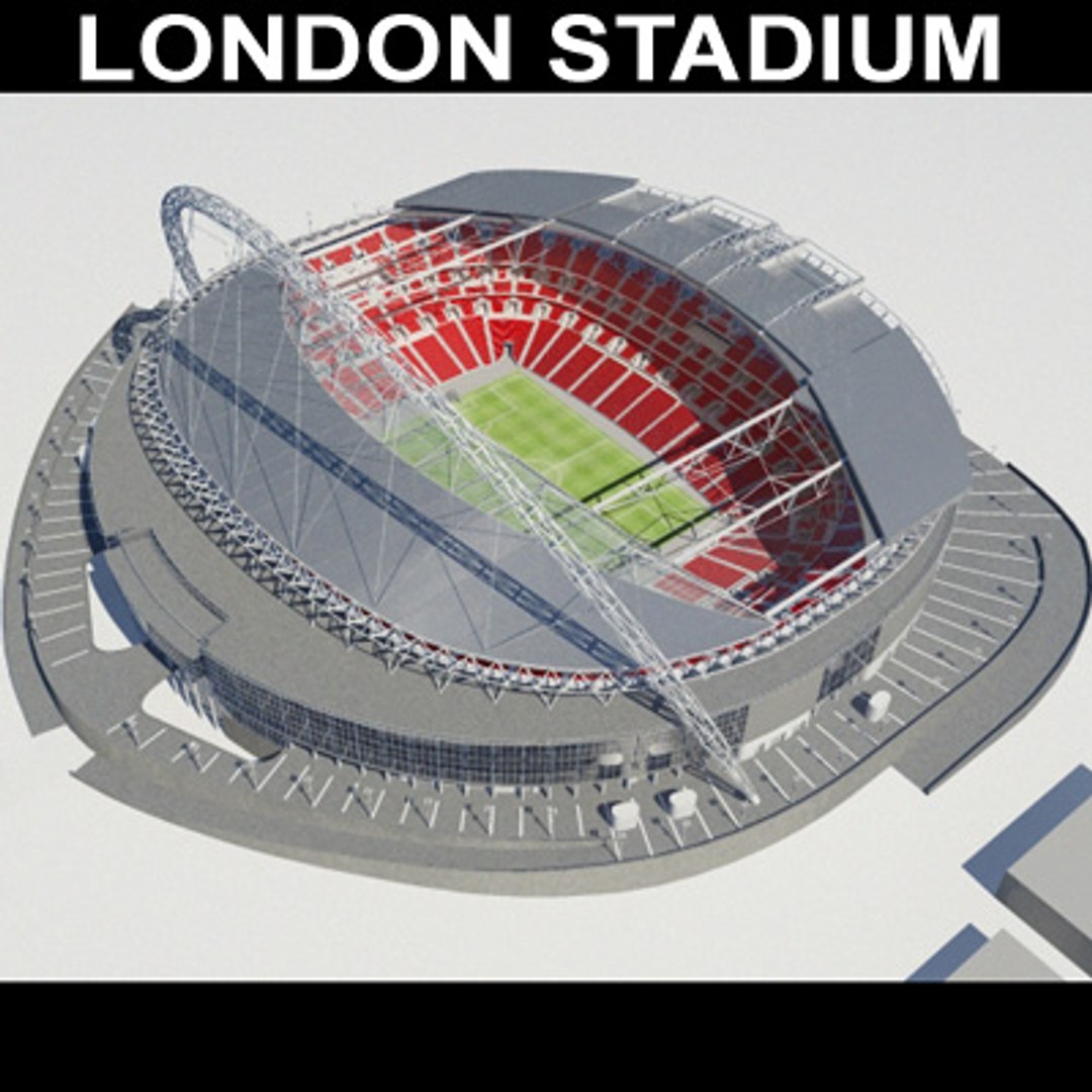 3d model architectural london stadium build