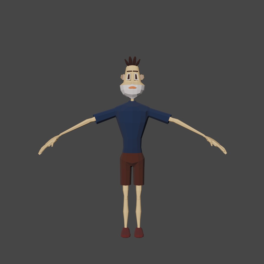 3D Low Poly Game Ready 3D Character Model - TurboSquid 2320472