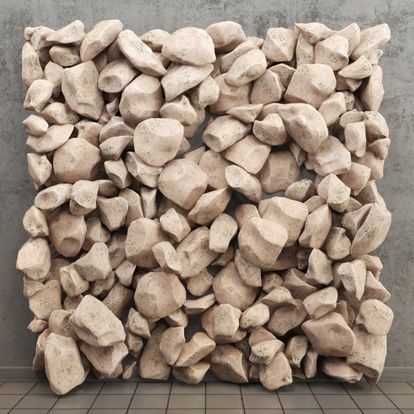 3d model stone panels