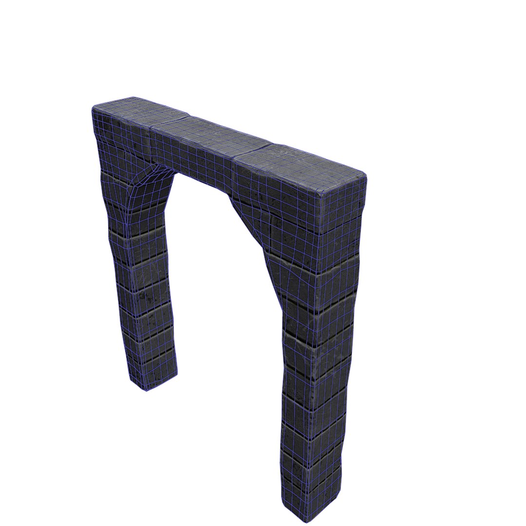 3d Model Stone Arch