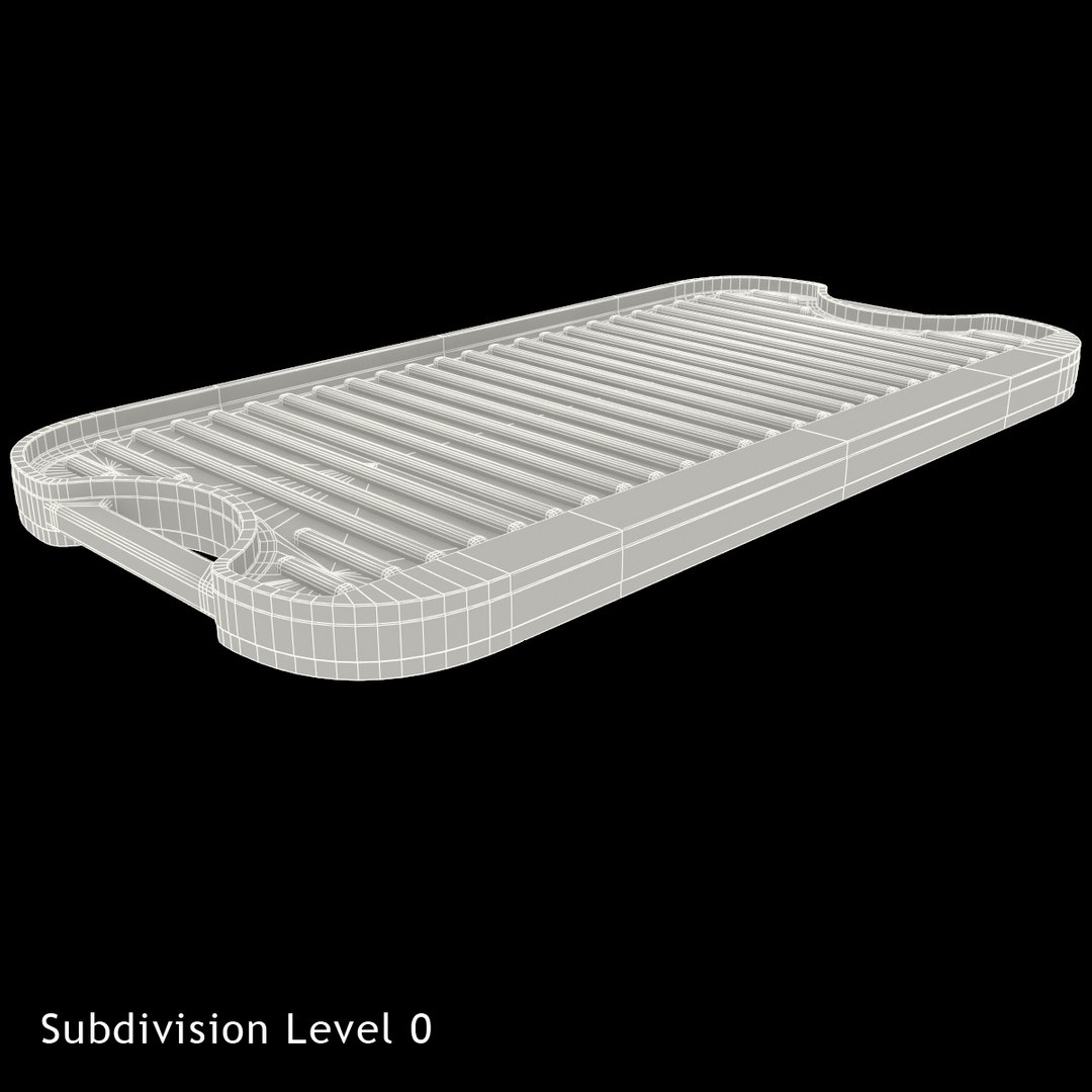 3d model iron grill griddle