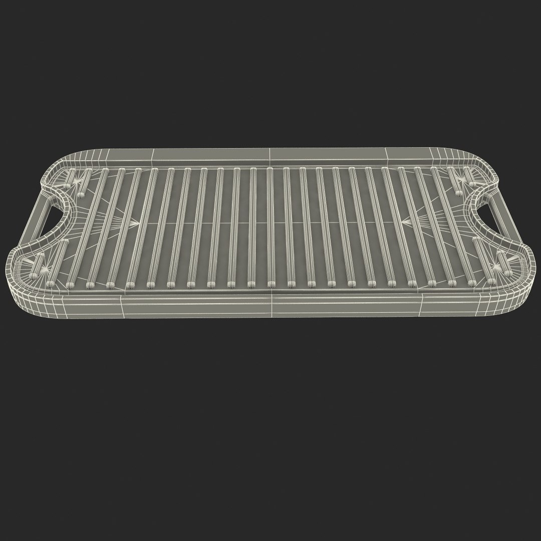 3d model iron grill griddle