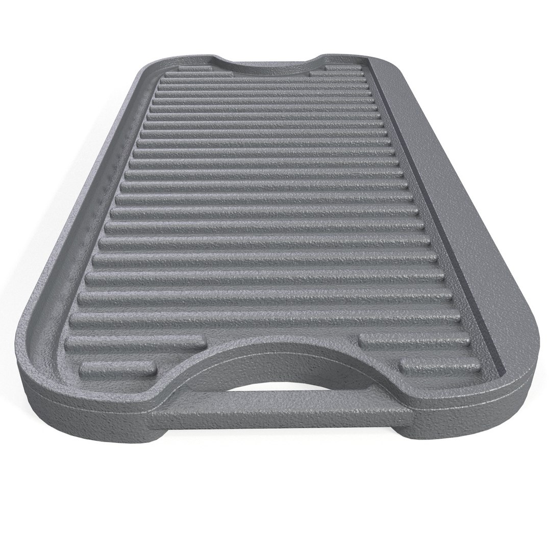3d model iron grill griddle