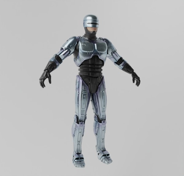 3D Robocop Lowpoly Rigged - TurboSquid 2034147