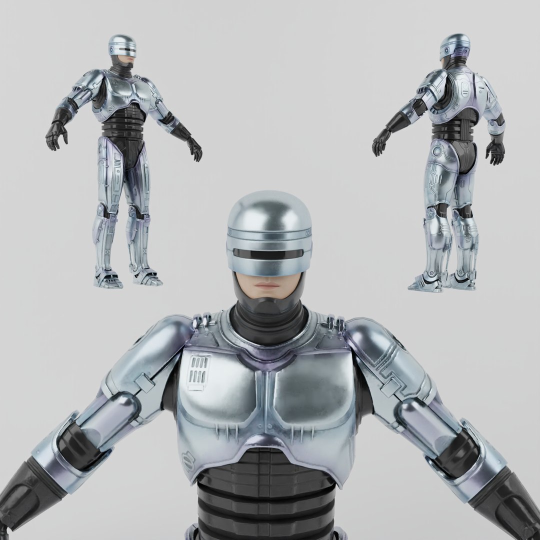3D Robocop Lowpoly Rigged - TurboSquid 2034147