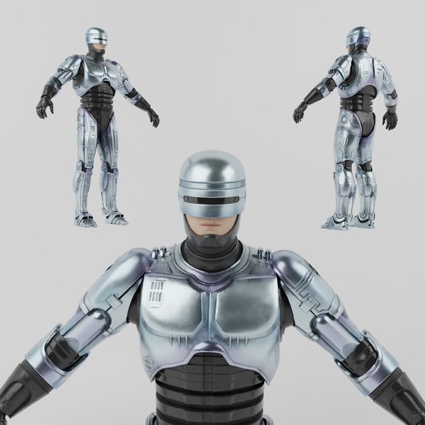 3D Robocop Lowpoly Rigged - TurboSquid 2034147
