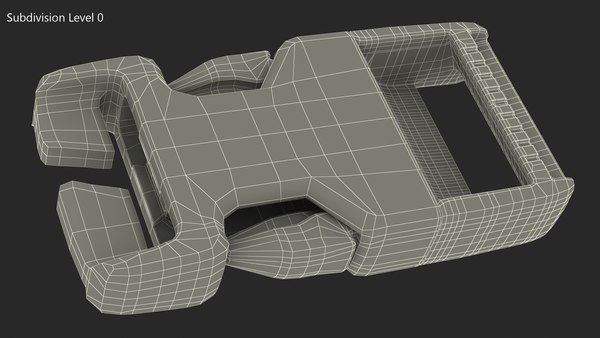 Quick Release Plastic Buckle 3D model - TurboSquid 1781650