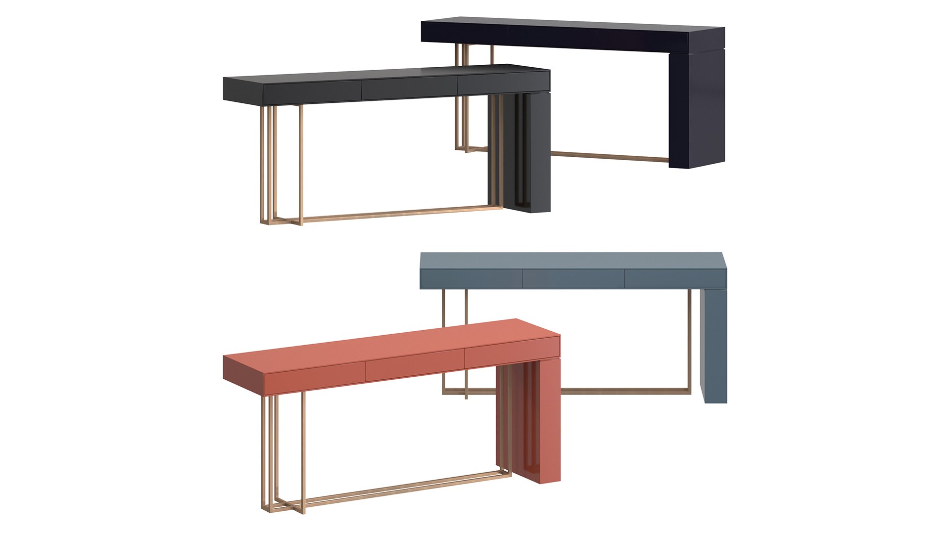 3D Meridiani Quincy - Console Table - TurboSquid 2100741