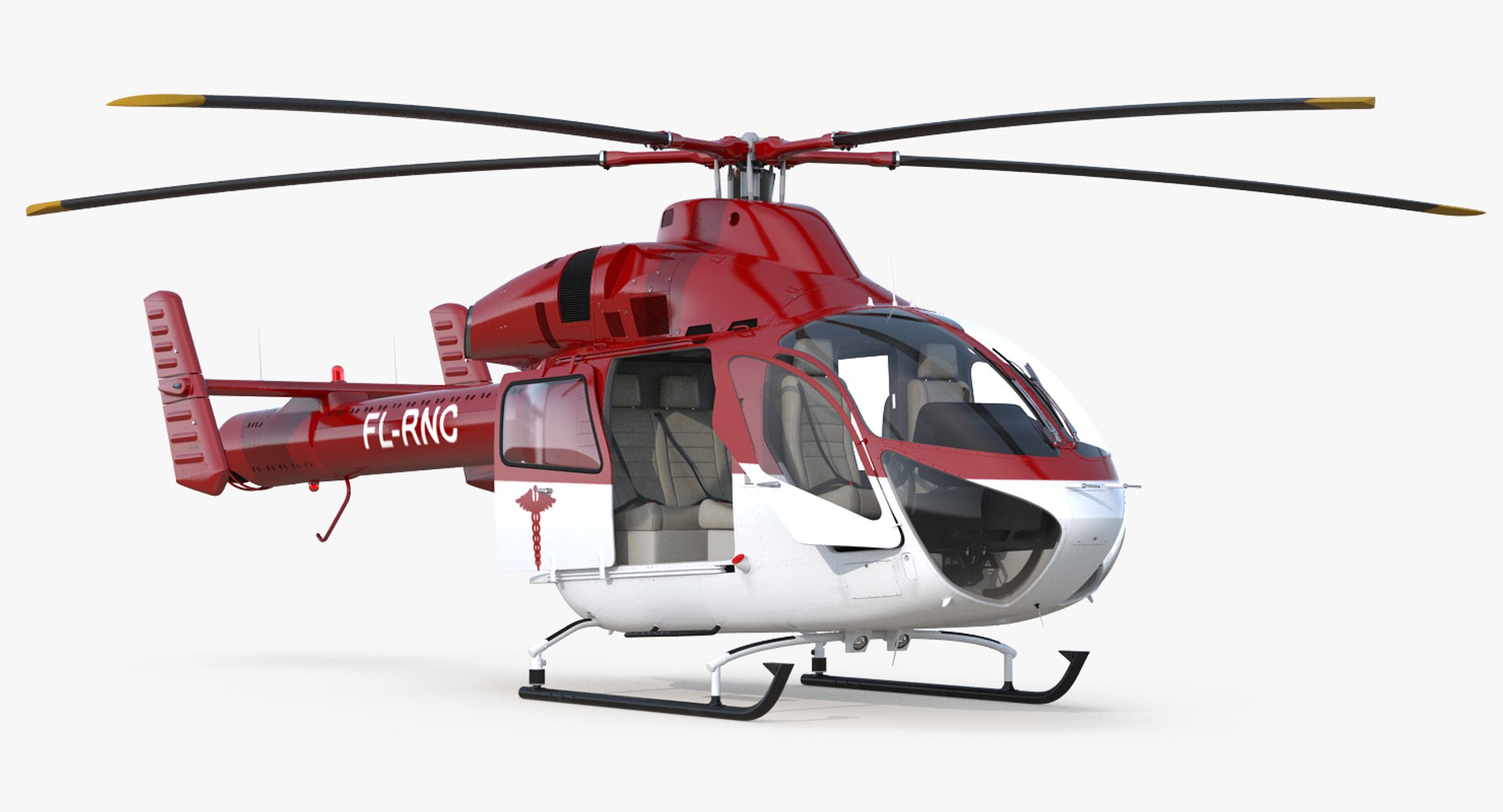 3D air ambulance helicopter md model - TurboSquid 1174079